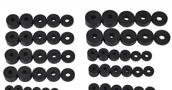 Value Pack of 66 Rubber Spacers – Sizes M4, M6, M8, M10