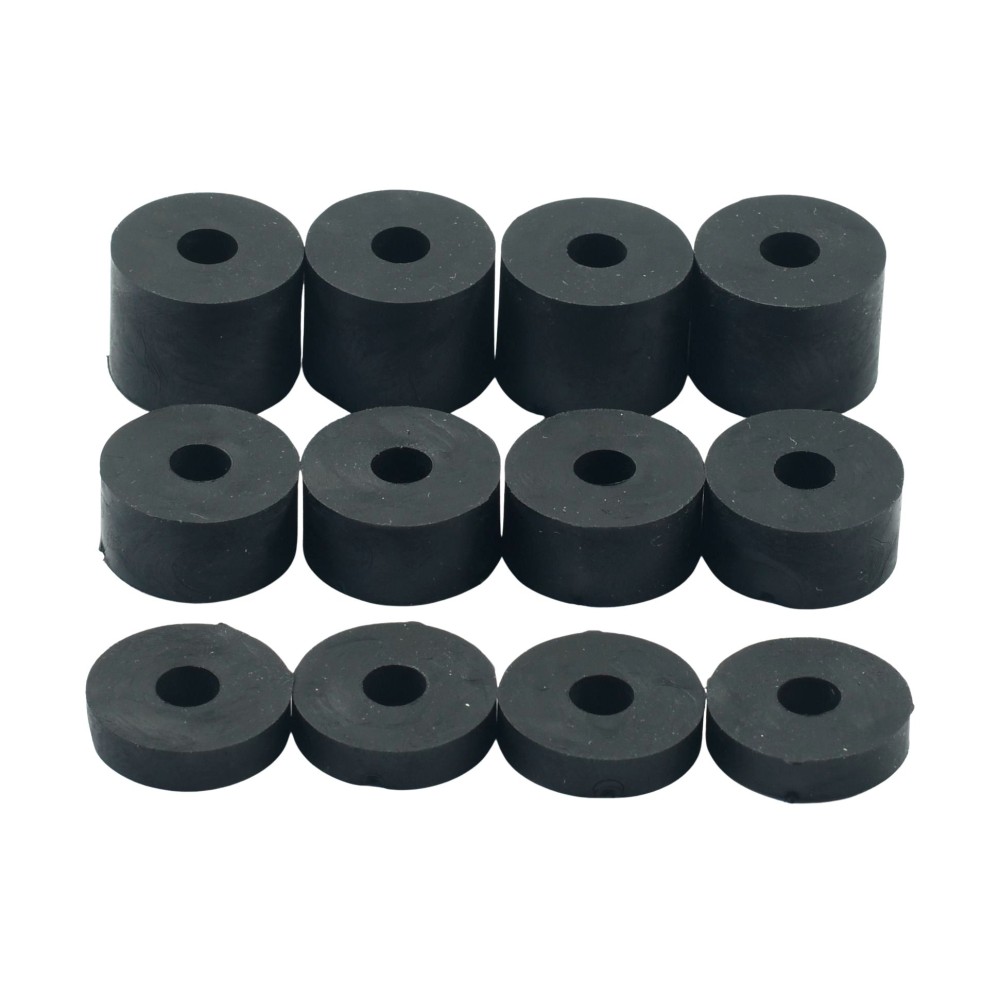 6mm Rubber Spacers – M6 Washers, Shore A 55 (12 Pack)