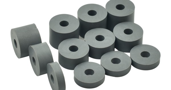6mm Soft Rubber Spacers – Grey, Shore A 45 Hardness (12 Pack)