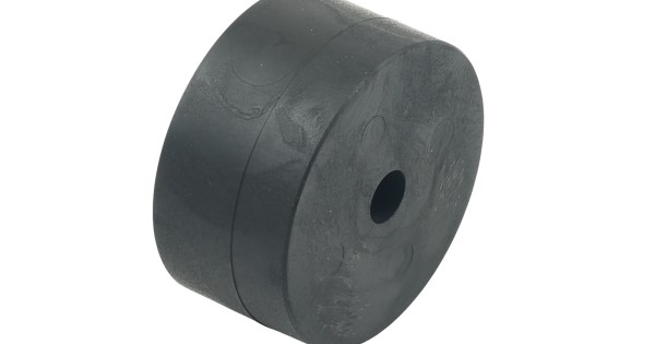 50mm Solid Rubber Spacers, Height 25mm – M8 (8mm) in black