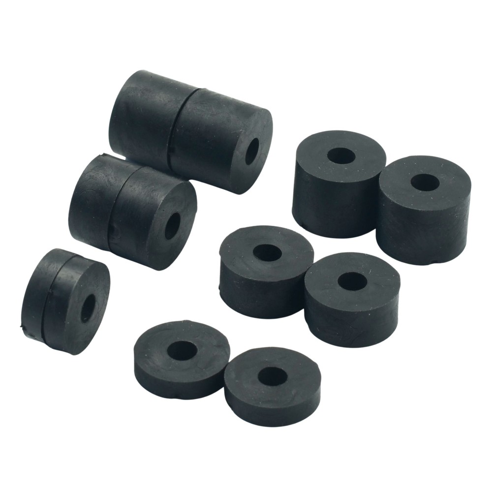 6mm Rubber Spacers – M6 Washers, Shore A 55 (12 Pack)