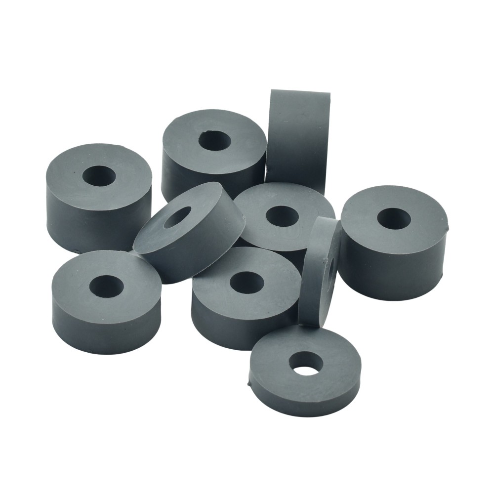 8mm Soft Rubber Spacers – (M8) Washers, Grey, Shore A 45